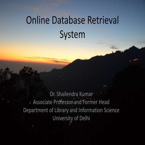 Database Retrieval System And Related Semantic Web Application Ppt