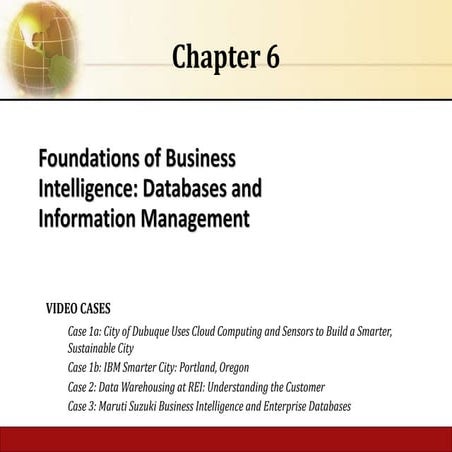 Databases And Information Management 1 Ppt