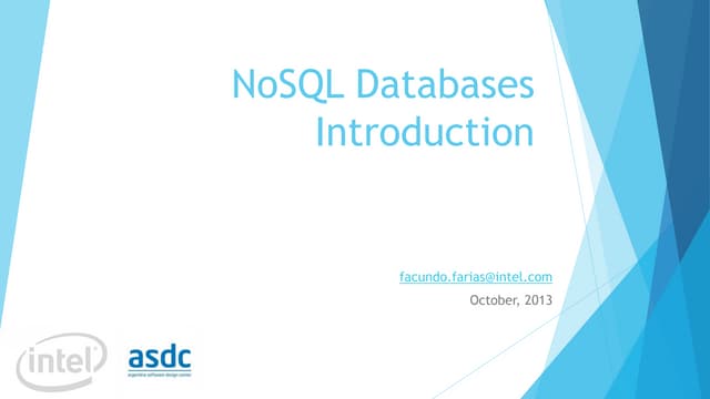 Nosql Databases Introduction Utn 2013 Pdf