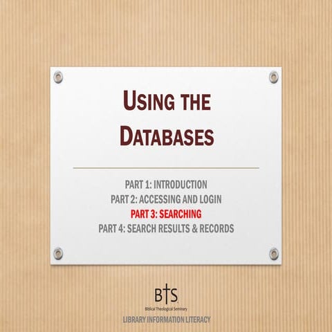 Library research methods | PPTX