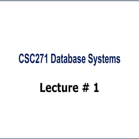 Database Systems Chapter 1 Ppt 