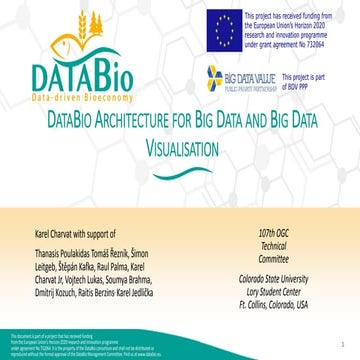 Databio Architecture For Big Data And Big Data Visualisation Ppt