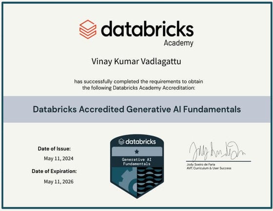 GENAI Engineer certified from databricks | PDF | Information Services Industry | Industries