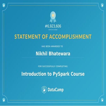 Data camp pyspark | PPT