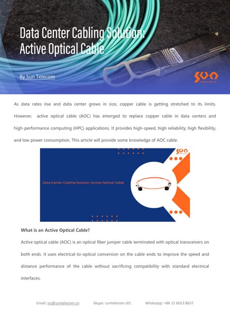 Getting to Know OPPC Fiber Optic Cable | PDF