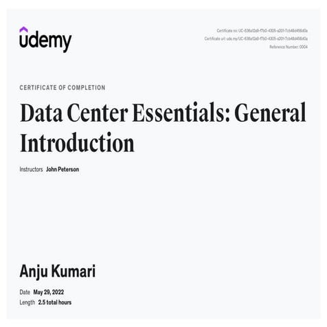 Data Center Essentials Certification | PDF