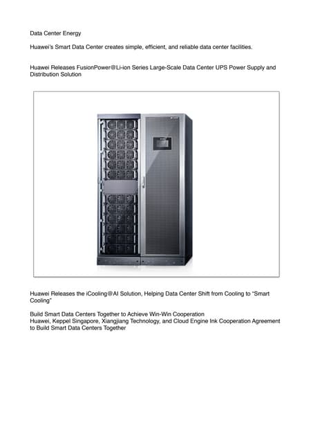 Smart Cabinet Data Center Solutions The Future of Efficient IT ...