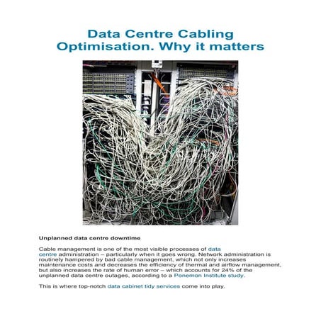 Data centre cabling optimisation | PDF