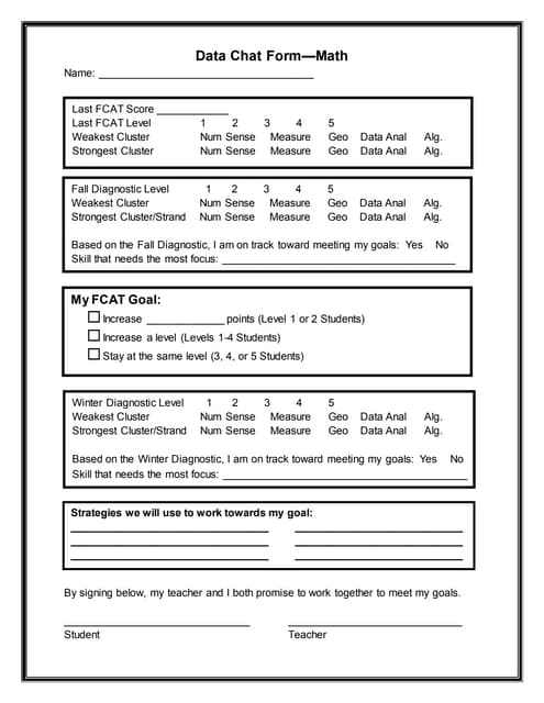 Teacher data chat forms (11 9-11) | PDF