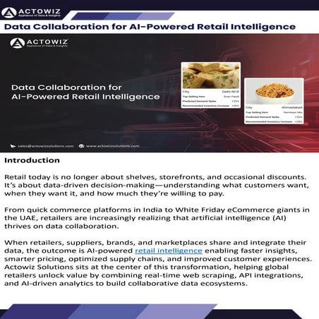 Automating ECommerce Product and Pricing Intelligence Across India’s Top Platforms - Amazon ...