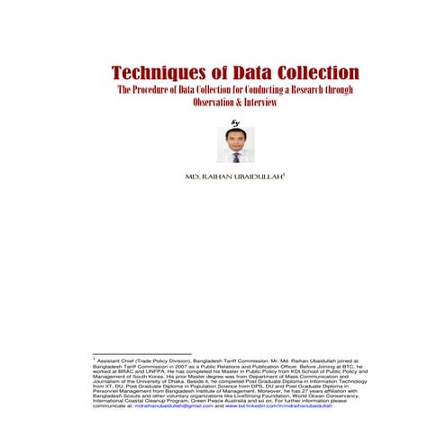Methods of data collection and analysis | PPTX