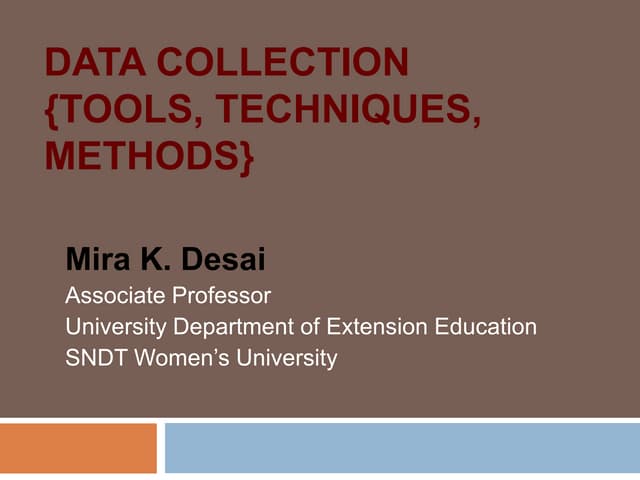 Data Collection Ppt