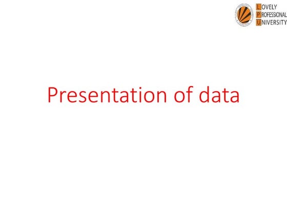 Presentation Of Statistical Data Pptx Databases Computer Software And Applications