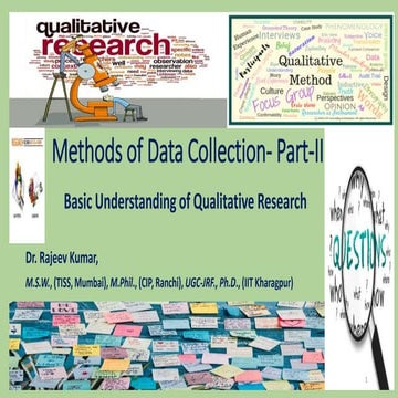 Data collection part-2: Introduction of qualitative research | PPTX