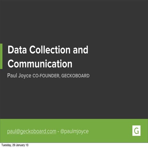 Data collection & communication | PDF