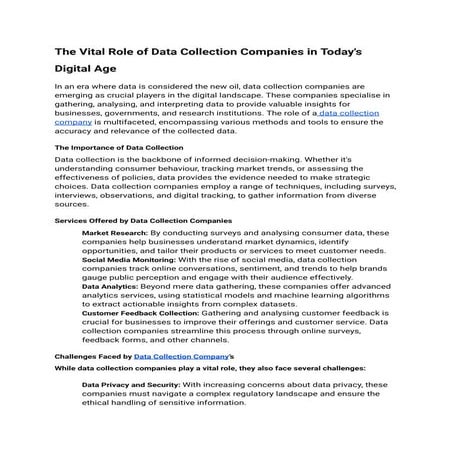 Data Collection Strategies for Better Insights#DataCollection | PPTX