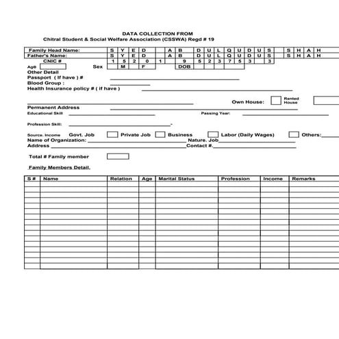 Data collection from | PDF