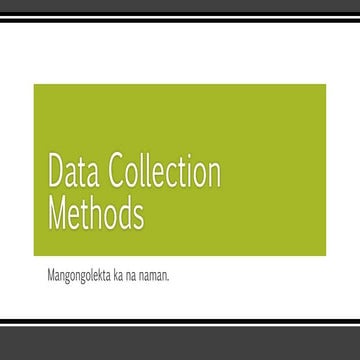 Data collection methods | PPTX