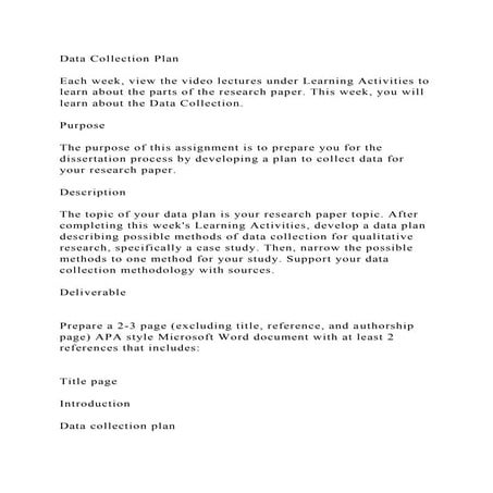 Importance Of A Data Collection Plan | PPT