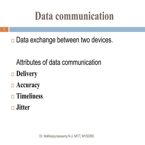 Data communication VTU SYLLABUS Based presentation | PPT