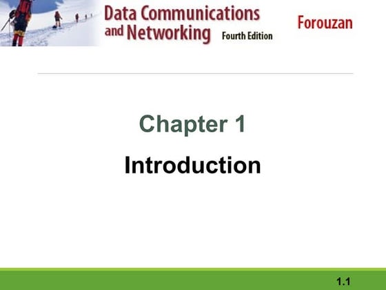 Chapter 1 Introduction Data Communication By Forouzan Ppt Computer Networking Computing