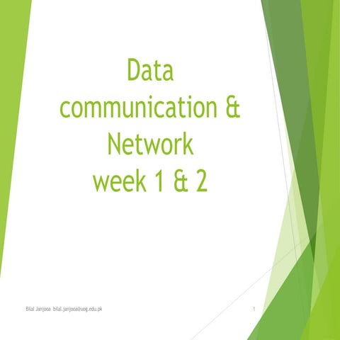 Data communication & network 1 & 2 | PPT