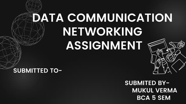 Data Communication Network Pdf