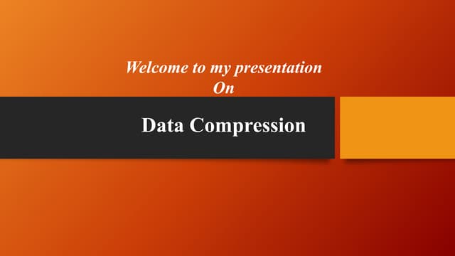 Lzw coding technique for image compression | PPT