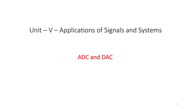 ADC & DAC | PPTX