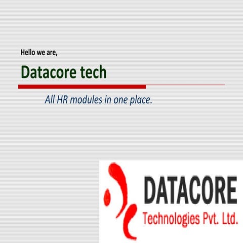 Datacore Tech Company Profile | PPT
