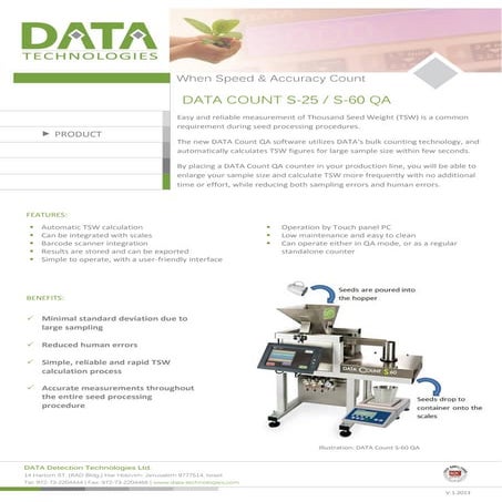 Automatic calculation of TSW / TGW | PDF