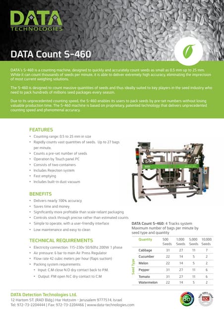 DATA Count S-25 PLUS | PDF