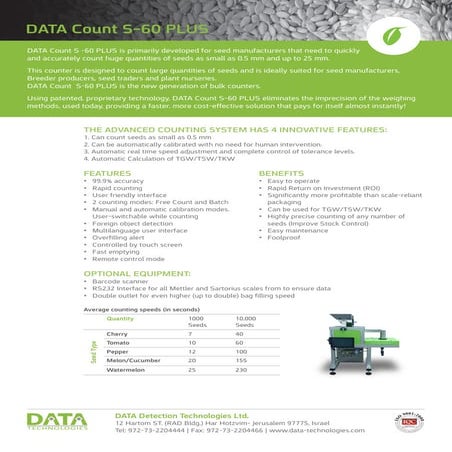 DATA count S-60 PLUS | PDF