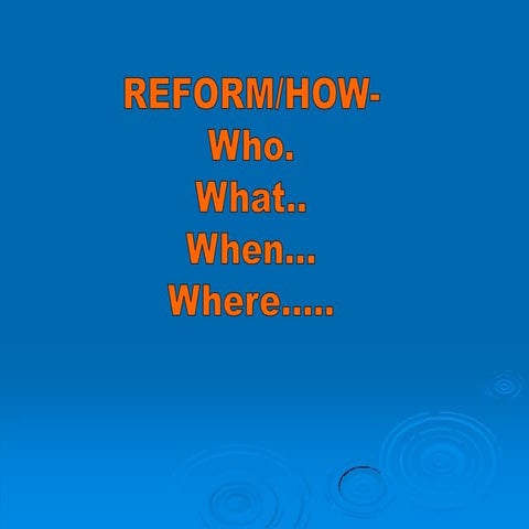 Data/Reform | PPT
