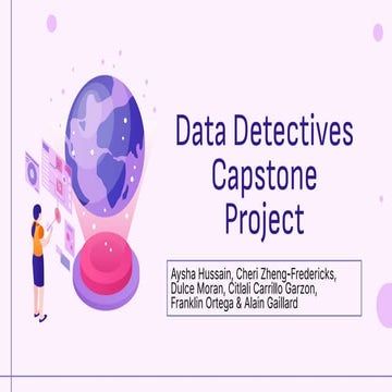 Data Detectives Capstone Presentation project | PDF