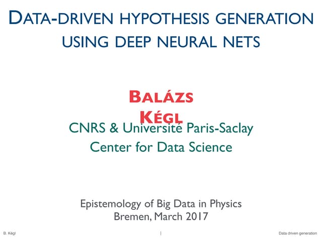 Data-driven hypothesis generation using deep neural nets | PPT Data-driven hypothesis generation using deep neural nets | PPT