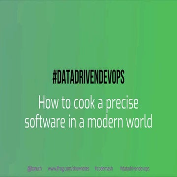 Data Driven Devops As Presented At Codemash 2018 Ppt