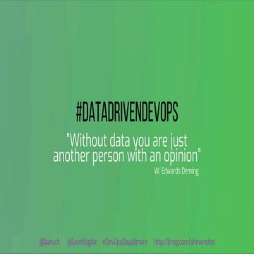 Data Driven Devops Ppt