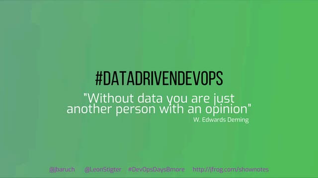 Data Driven Devops Ppt