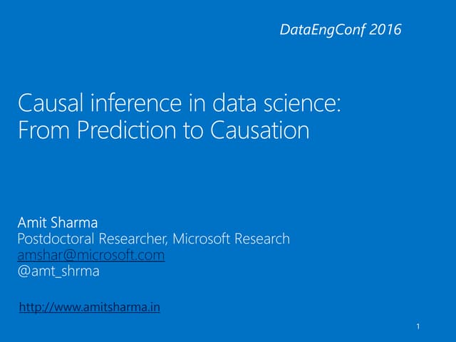 Causal Inference In Data Science Ppt