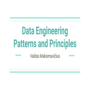 Data Engineering Design Patterns Ppt 8248
