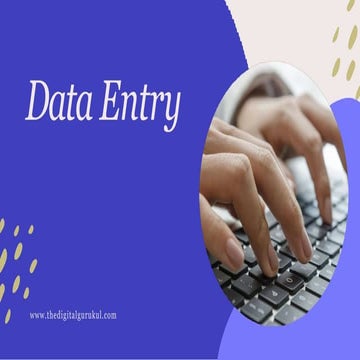 How to Become the Best Data Entry Course Master? | PPTX