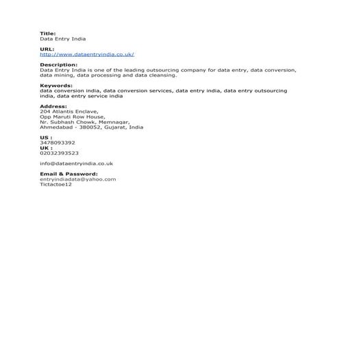 Data entry india | PDF | Databases | Computer Software and Applications