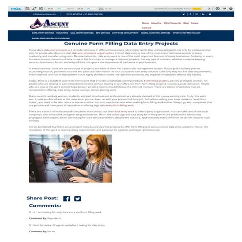 Data Entry Projects in Noida Sector 63 | PDF