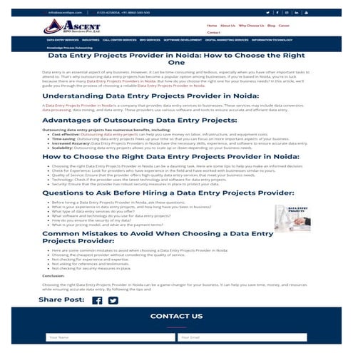 Data Entry Projects Provider in Noida How to Choose the Right One.pdf