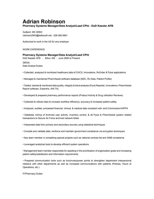 FINAL DRAFT RESUME 2017 | PDF