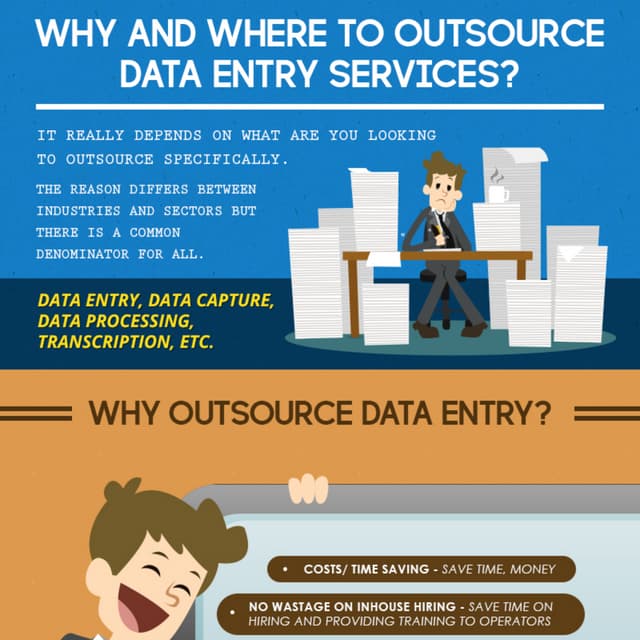 Why and Where to Outsource Data Entry Services? - Infographic | PDF