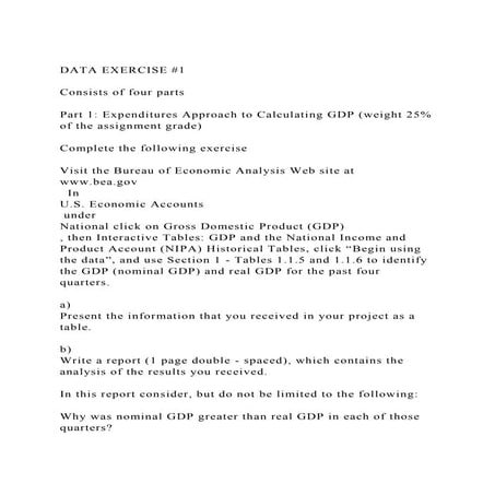 Now that you know about GDP and how to calculate GDP, use one of the.…