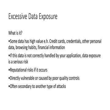 Data Exposure And Misconfigurations OWASP | PPTX
