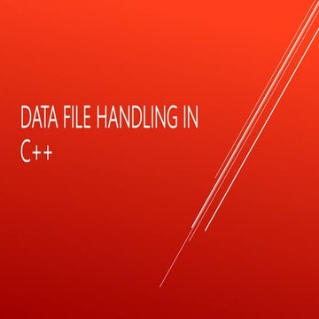 File Handling C